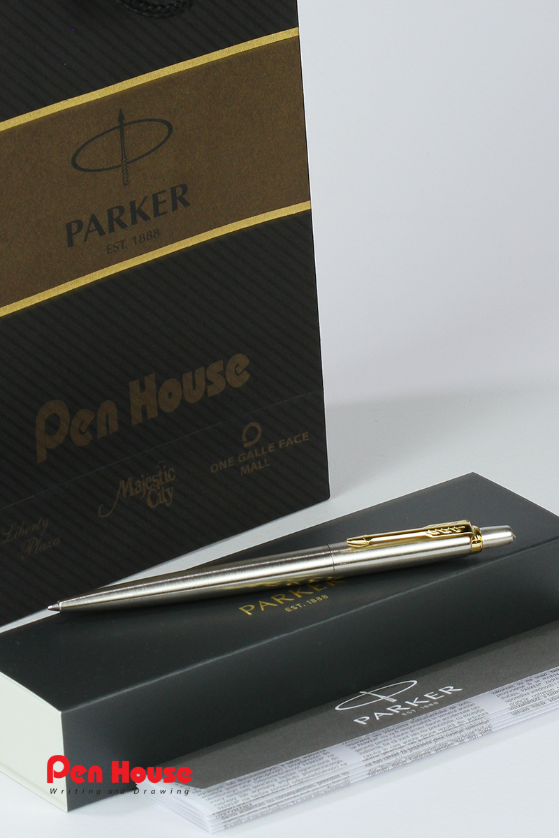 PARKER JOTTER STAINLESS STEEL GOLD TRIM BP